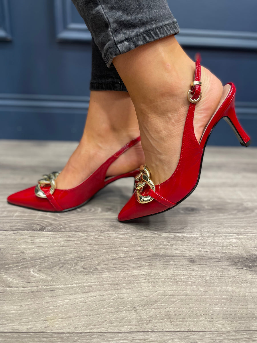 Marco Moreo Red Sling Back Court Heel – Solo-ShoesDungannon
